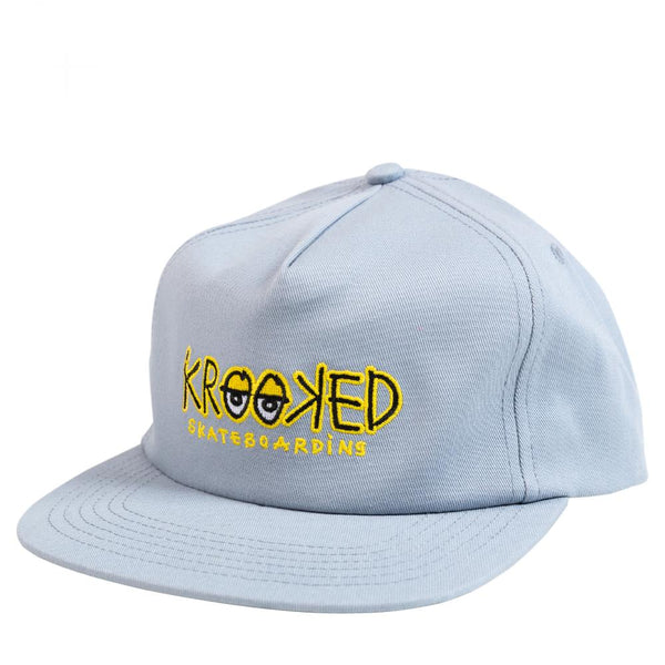 Krooked | Krooked Eyes Fill Snapback Cap | Light Blue/Yellow – Legacy ...