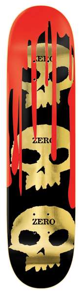 Zero Skateboards - 3 Skull Blood (Gold Leaf) Burman Deck – Legacy Skate ...